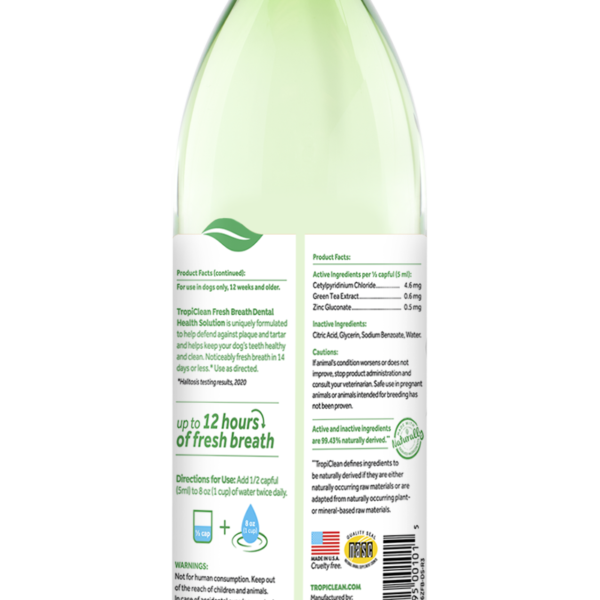 TropiClean Fresh Breath Dental Health Solution for Dogs - TropiClean ... TropiClean Fresh Breath Dental Health Solution for Dogs - TropiClean ...