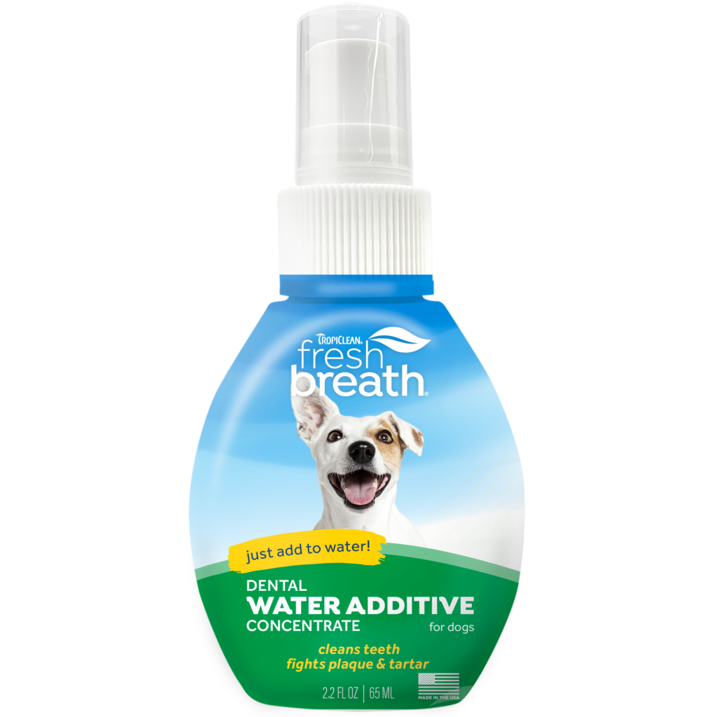 TropiClean Fresh Dental Water Additive Concentrate, Drops for Dogs ...