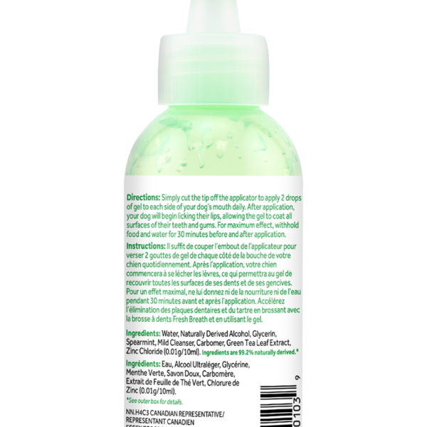 TropiClean Fresh Breath: Oral Care Gel for Dogs | No Brushing