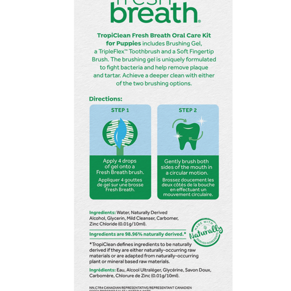TropiClean Fresh Breath Oral Care Kit for Puppies - TropiClean Pet ...