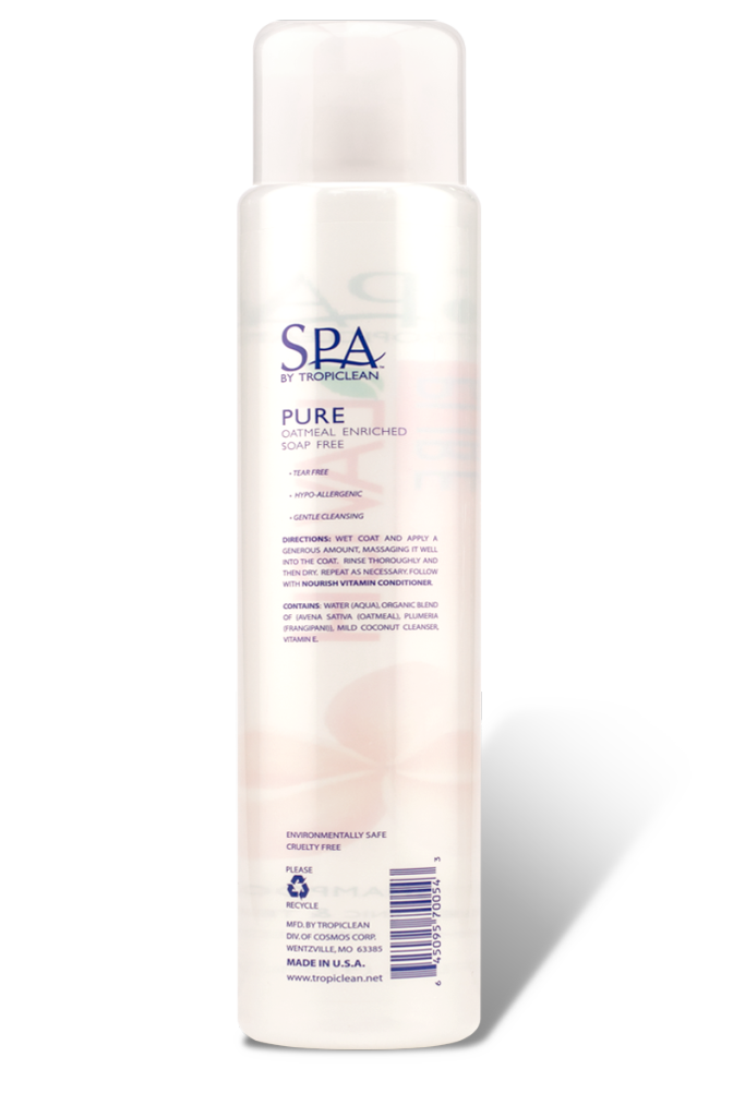 Spa Pure Shampoo for Pets - TropiClean Pet Products for Dogs and Cats