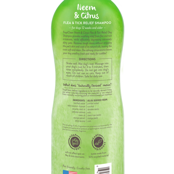 Neem & Citrus Dog Shampoo - TropiClean Pet Products for Dogs and Cats