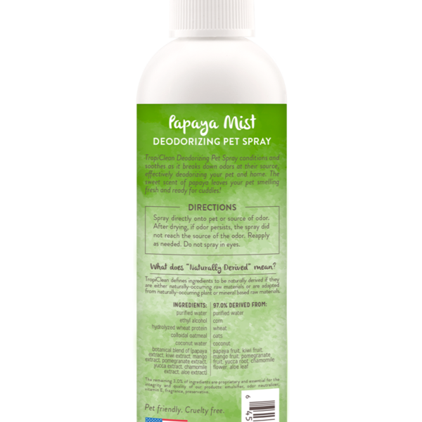 Papaya Mist Deodorizing Pet Spray - TropiClean Pet Products for Dogs ...