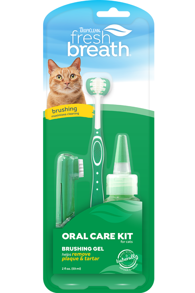 TropiClean Fresh Breath Oral Care Kit for Cats - TropiClean Pet Products for Dogs and Cats