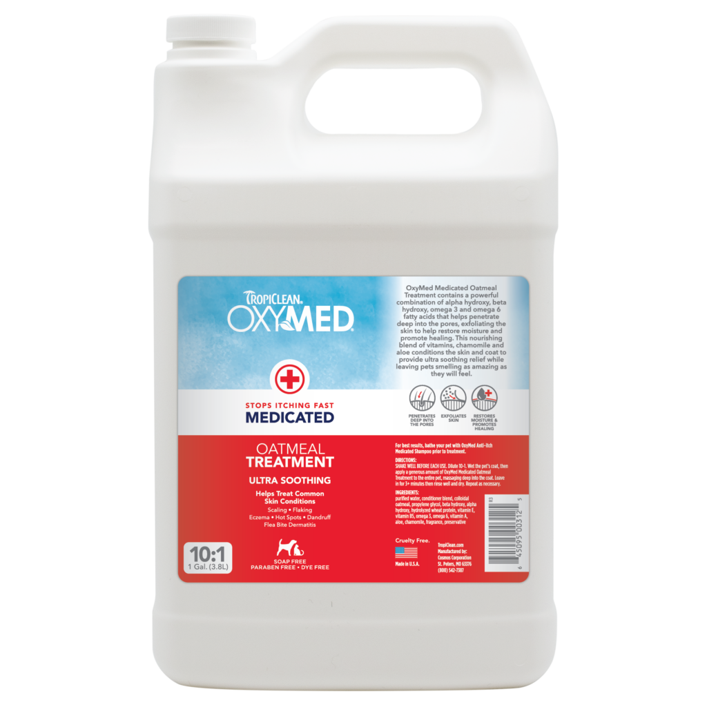 TropiClean OxyMed Medicated Oatmeal Treatment for Dogs and Cats ...